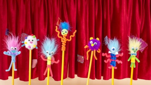 Pencil Puppets - Super Simple