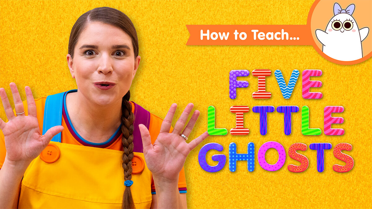 How To Teach Five Little Ghosts - Super Simple