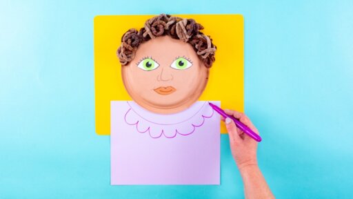 Paper Plate Portrait - Super Simple