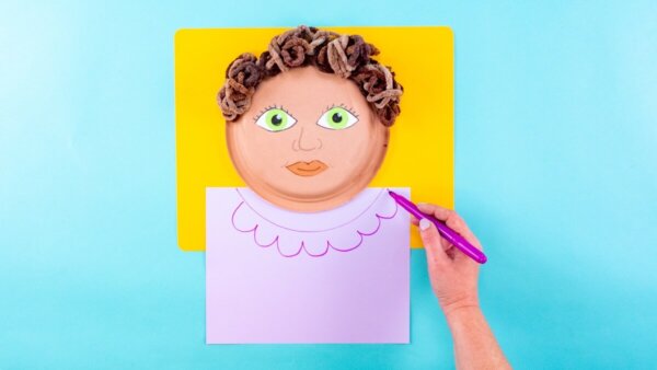 Paper Plate Portrait - Super Simple