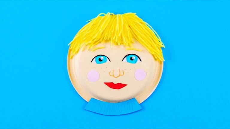 Paper Plate Portrait - Super Simple