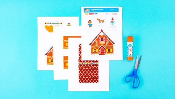 Gingerbread House Play Set Craft - Super Simple