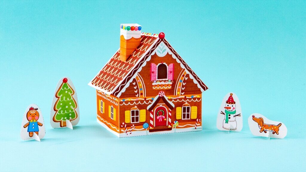 Gingerbread House Play Set Craft - Super Simple