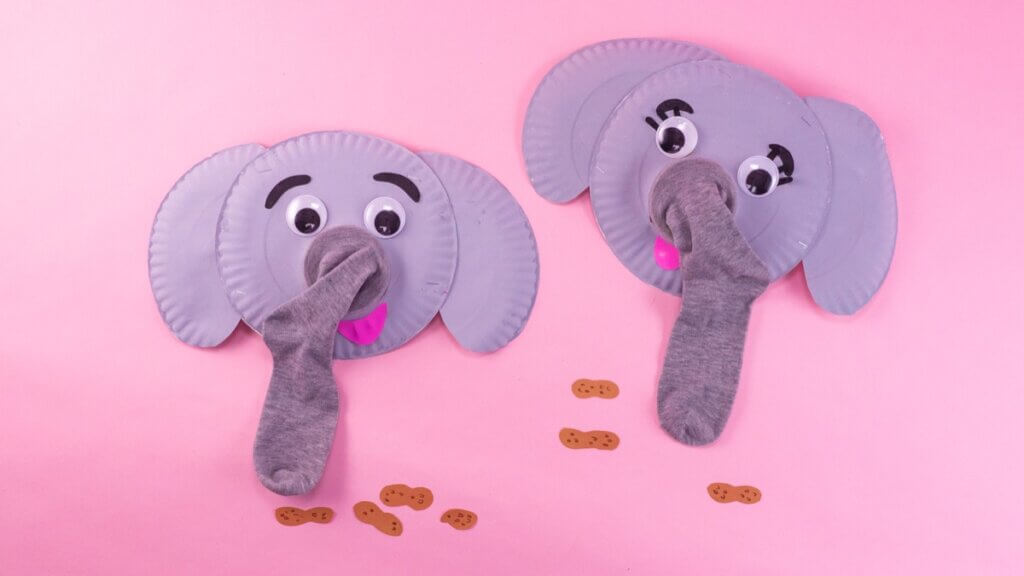 Elephant Sock Puppets - Super Simple