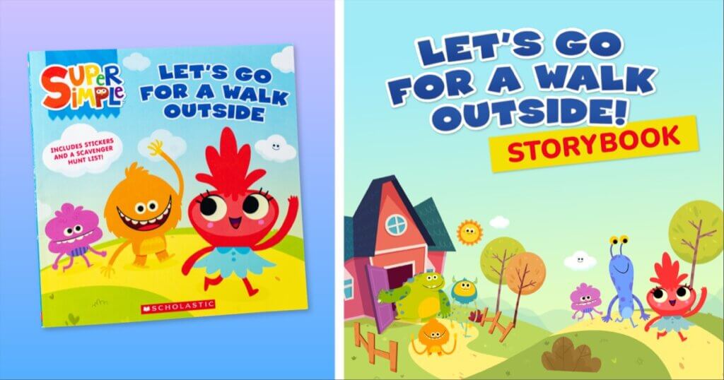 Let's Go For A Walk Outside Scavenger Hunt - Super Simple