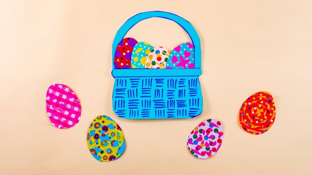 Decorative Paper Eggs & Easter Basket - Super Simple