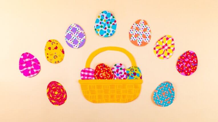 Decorative Paper Eggs & Easter Basket - Super Simple