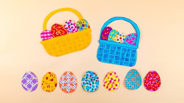Decorative Paper Eggs & Easter Basket - Super Simple