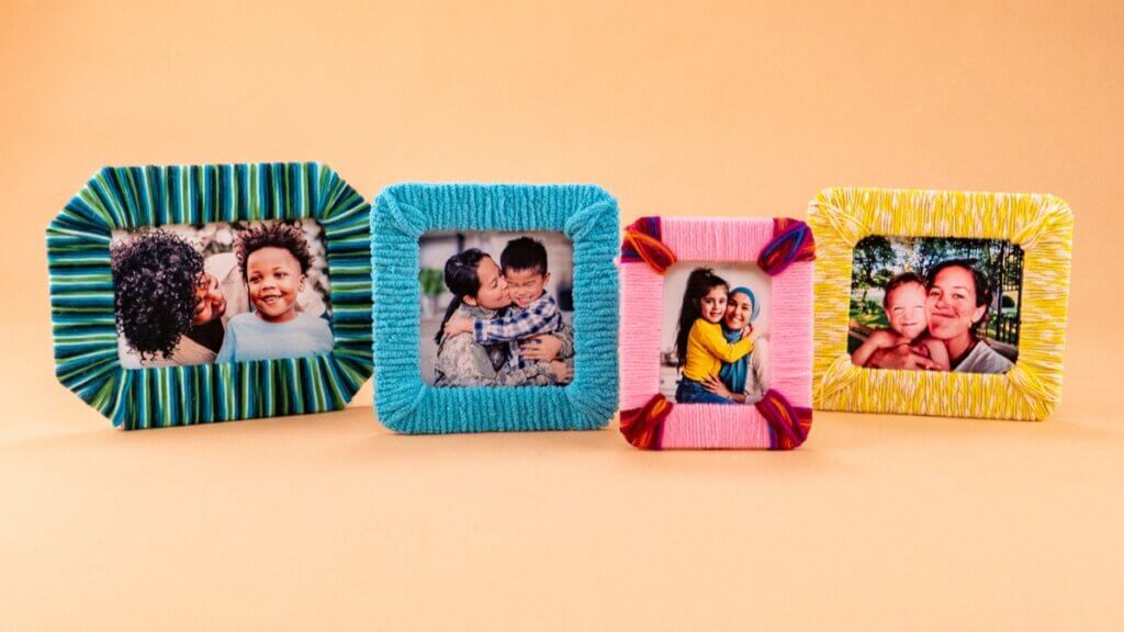 Yarn-Wrapped DIY Frame - Super Simple