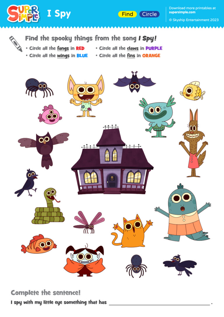 I Spy - Find & Circle - Super Simple