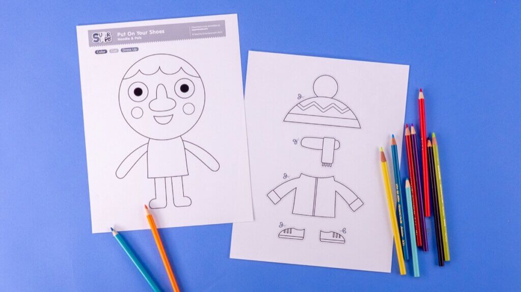 Put On Your Shoes Activity with Noodle! - Super Simple