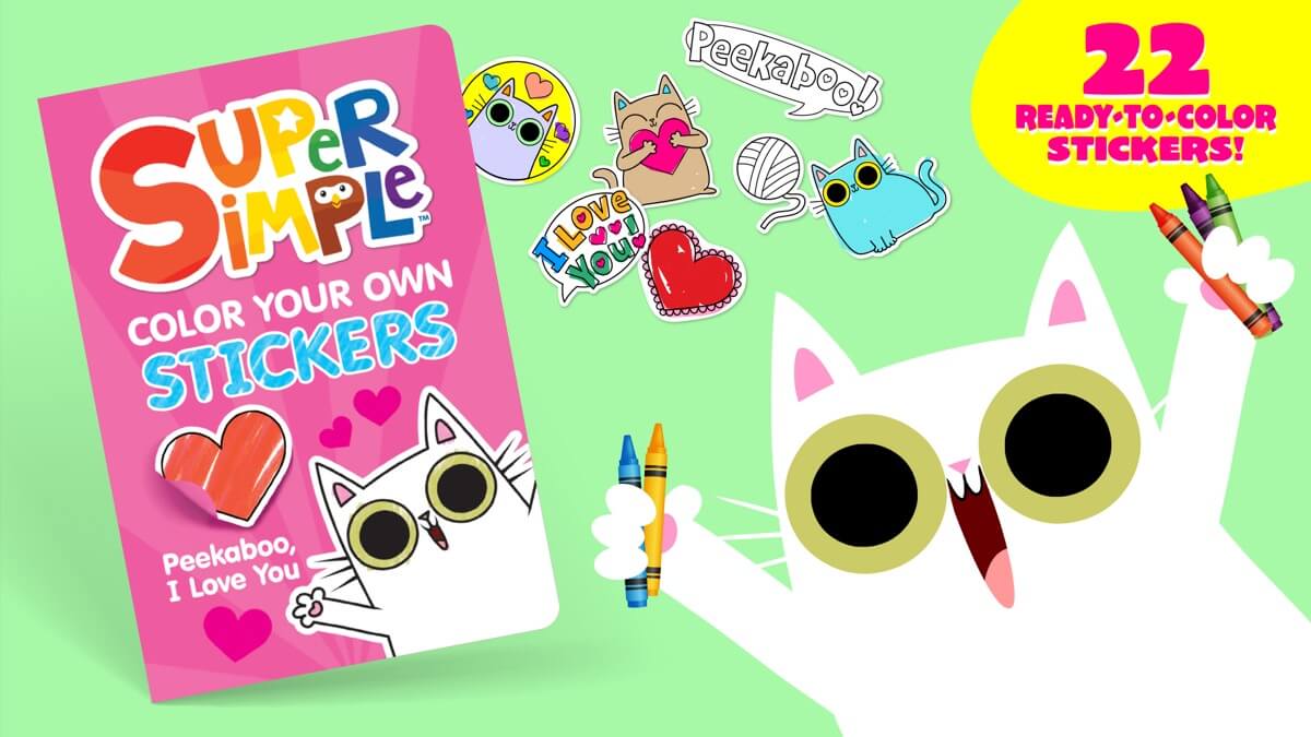 Color Your Own Stickers! - Super Simple