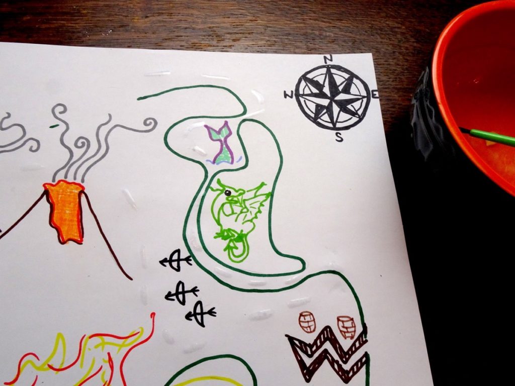 Invisible Ink Treasure Map - Super Simple