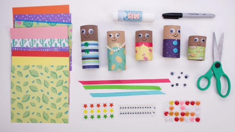 Cardboard Tube Family Craft - Super Simple