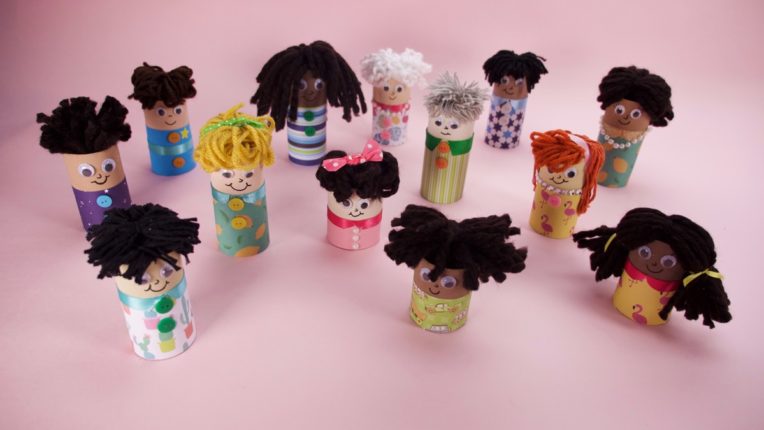 Cardboard Tube Family Craft - Super Simple