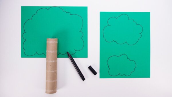 Stand Up Tree Craft - Super Simple