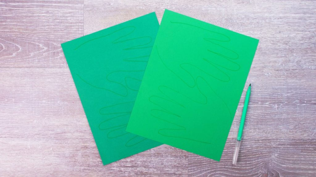 Winter Wreath Craft with Hand Cut Outs - Super Simple