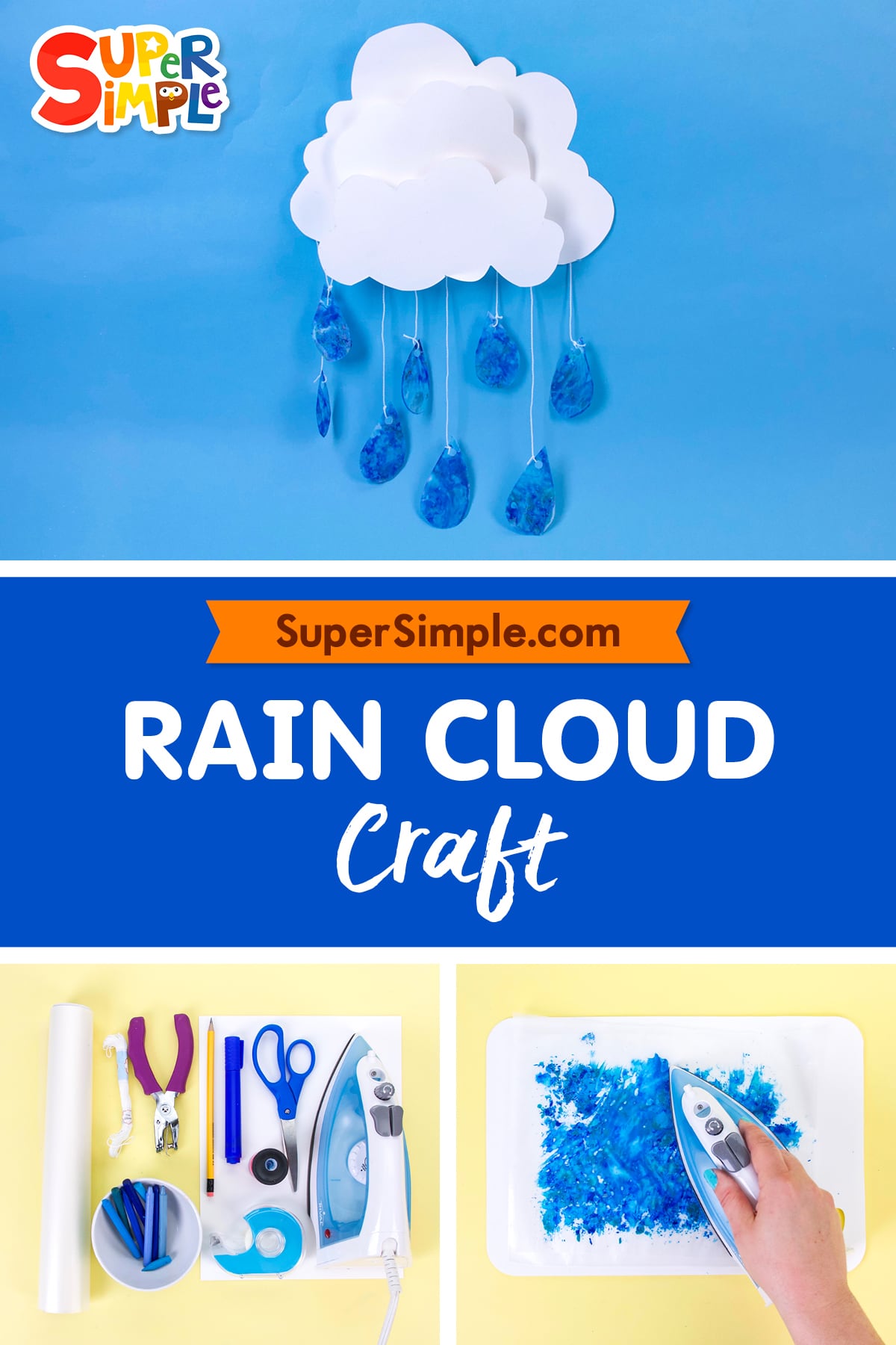 Rain Cloud Craft - Super Simple
