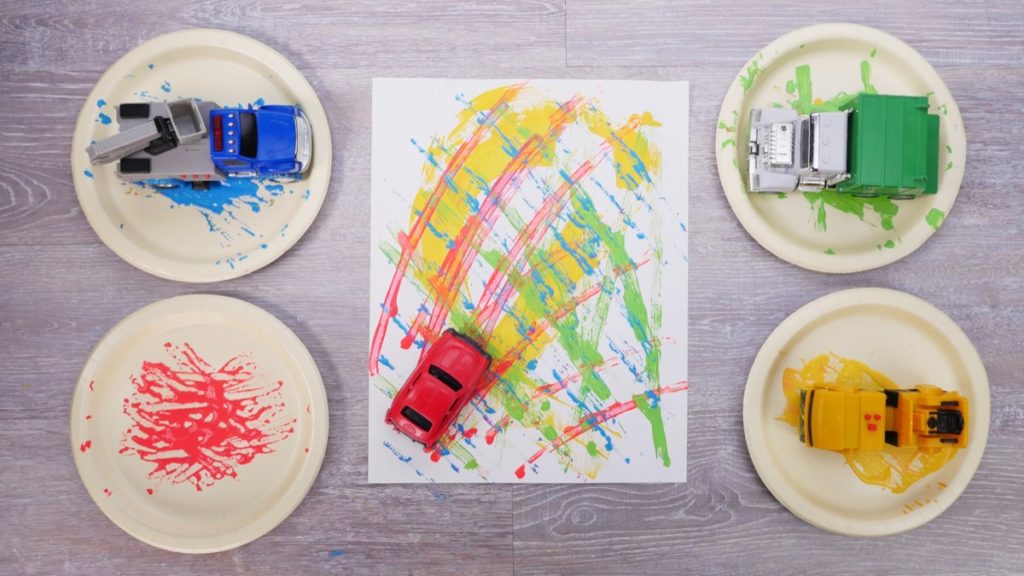 Car Tracks Craft - Super Simple