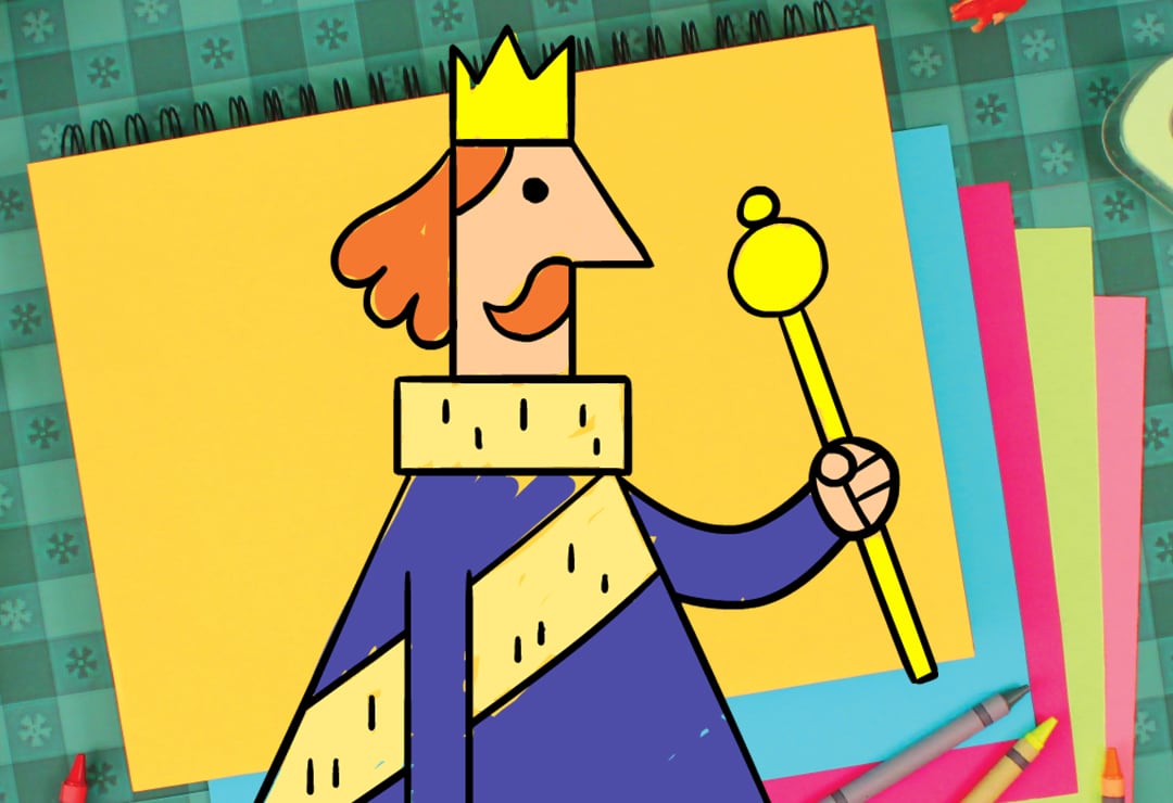 How To Draw A King - Super Simple