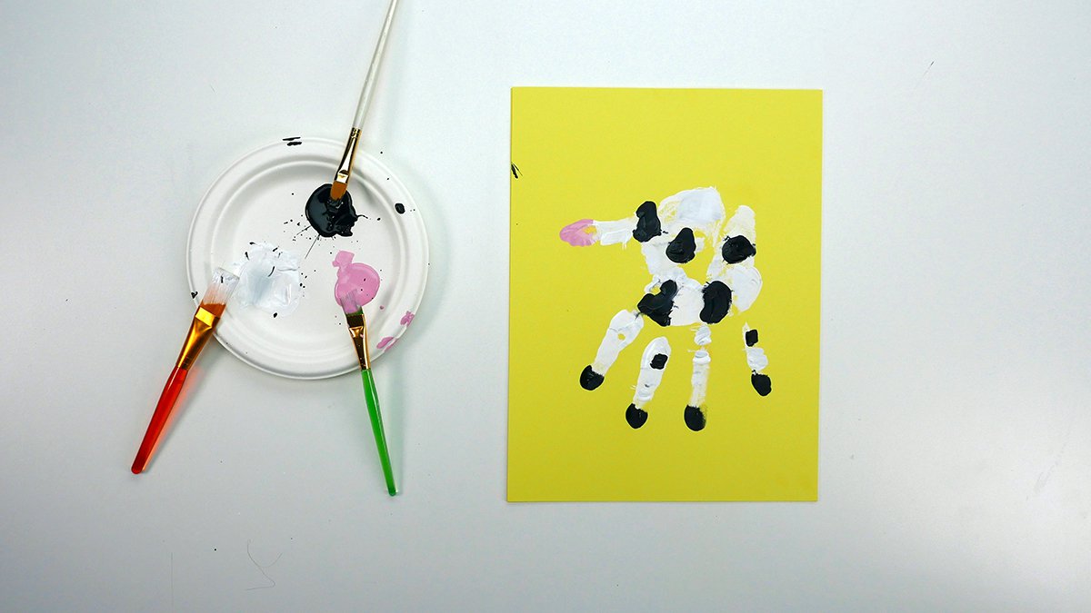 Handprint Cows - Super Simple