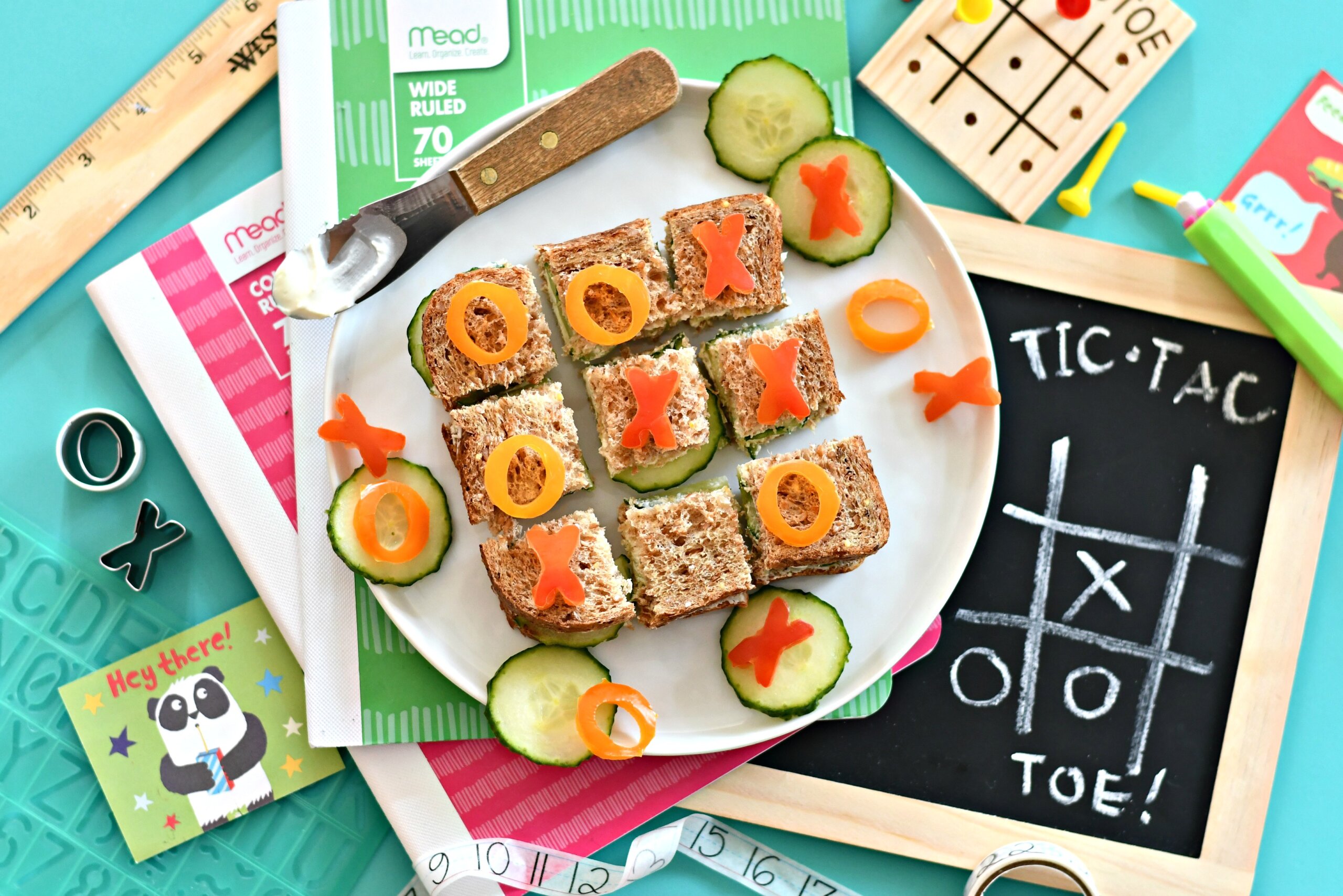 Tic Tac Toe Sandwiches - Super Simple