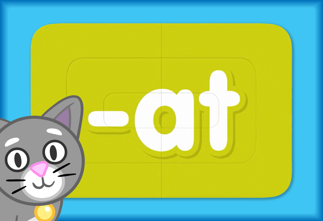 Turn & Learn - Word Family “at” - Super Simple