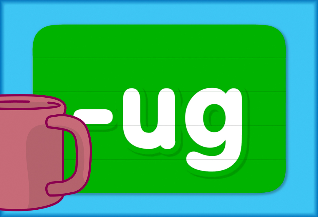 Turn & Learn – Word Family “ug” - Super Simple