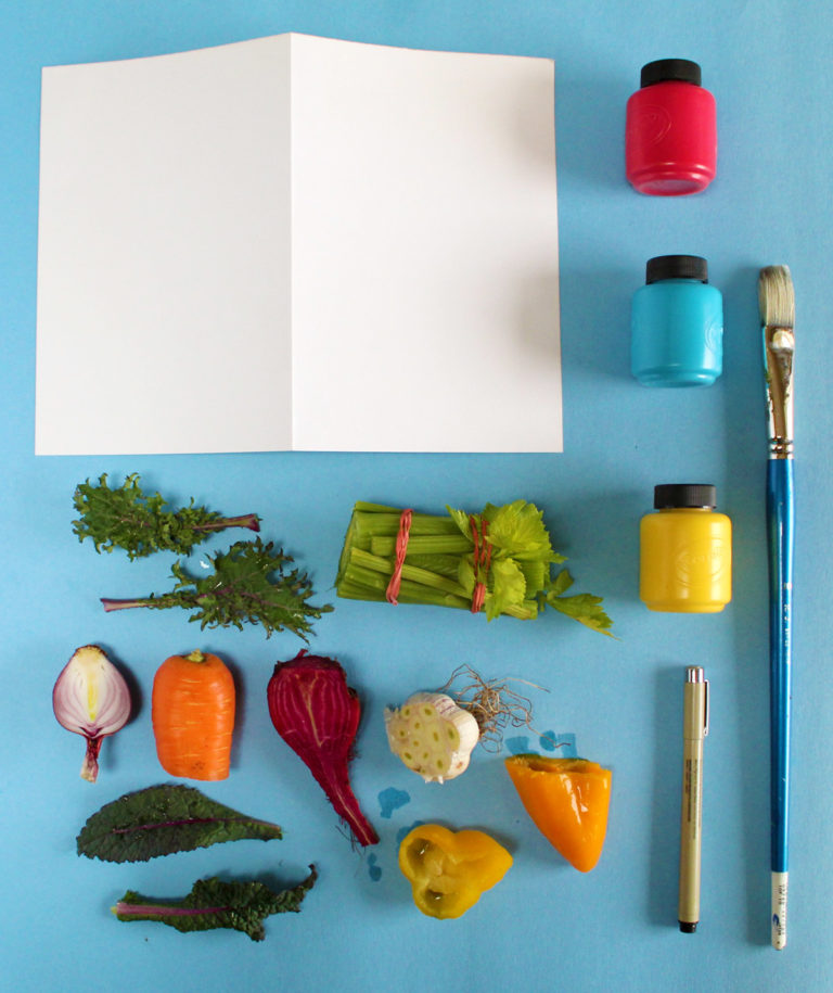 Cut Vegetable Valentines - Super Simple