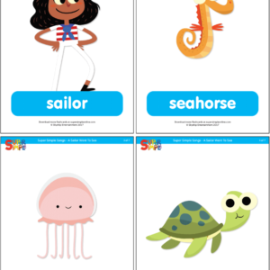 Alphabet Vocabulary Flashcards - Set 1 - Super Simple