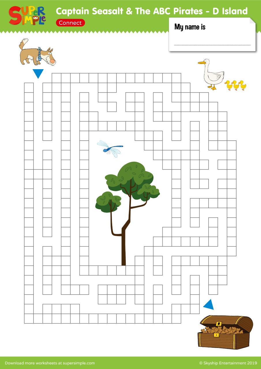 Captain Seasalt And The ABC Pirates "D" - Connect - Super Simple