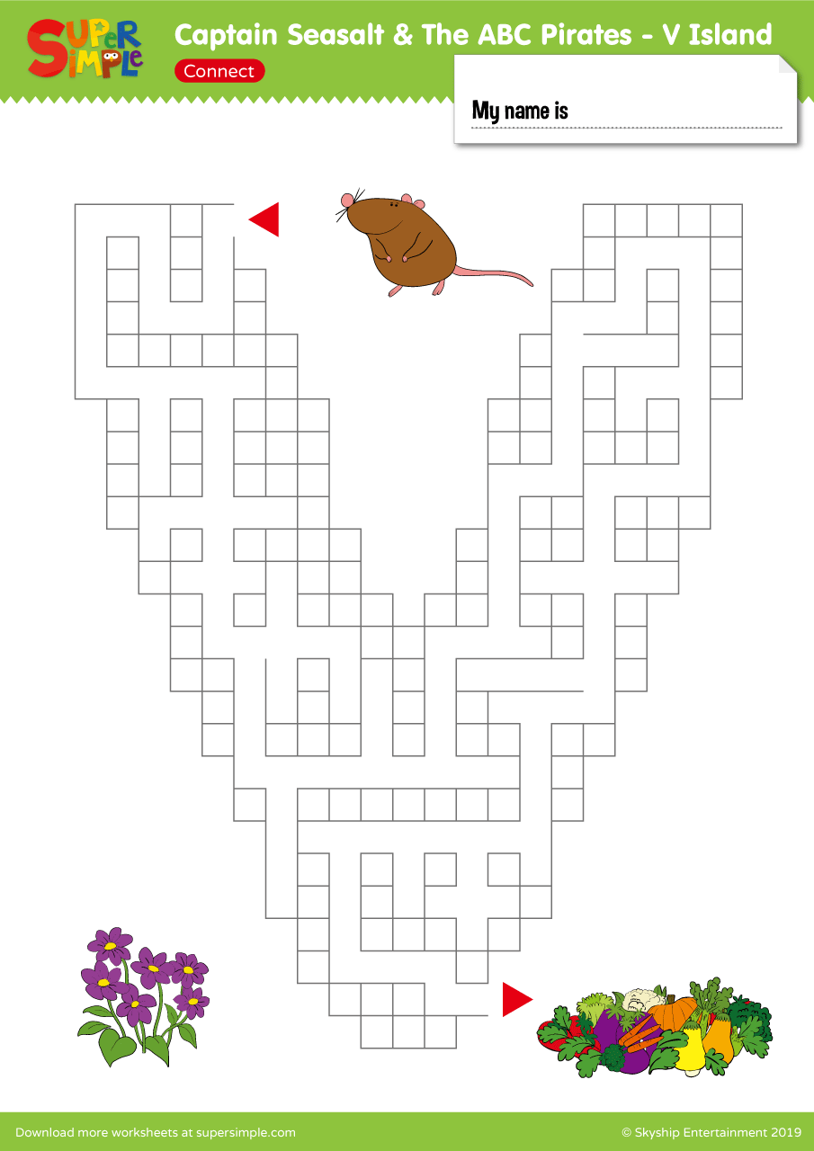 Captain Seasalt And The ABC Pirates "V" - Connect - Super Simple