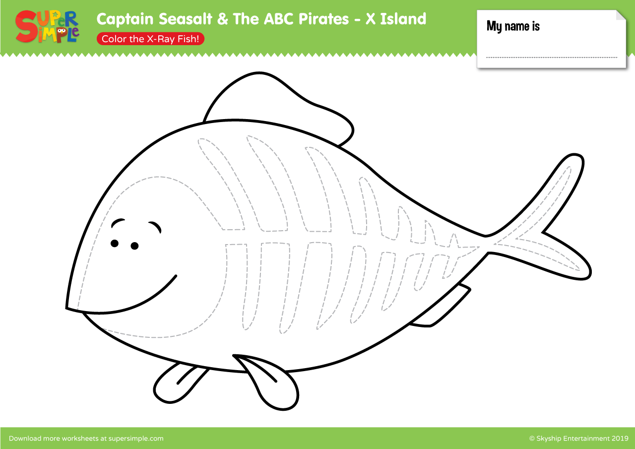 Captain Seasalt And The ABC Pirates "X" - Color - Super Simple