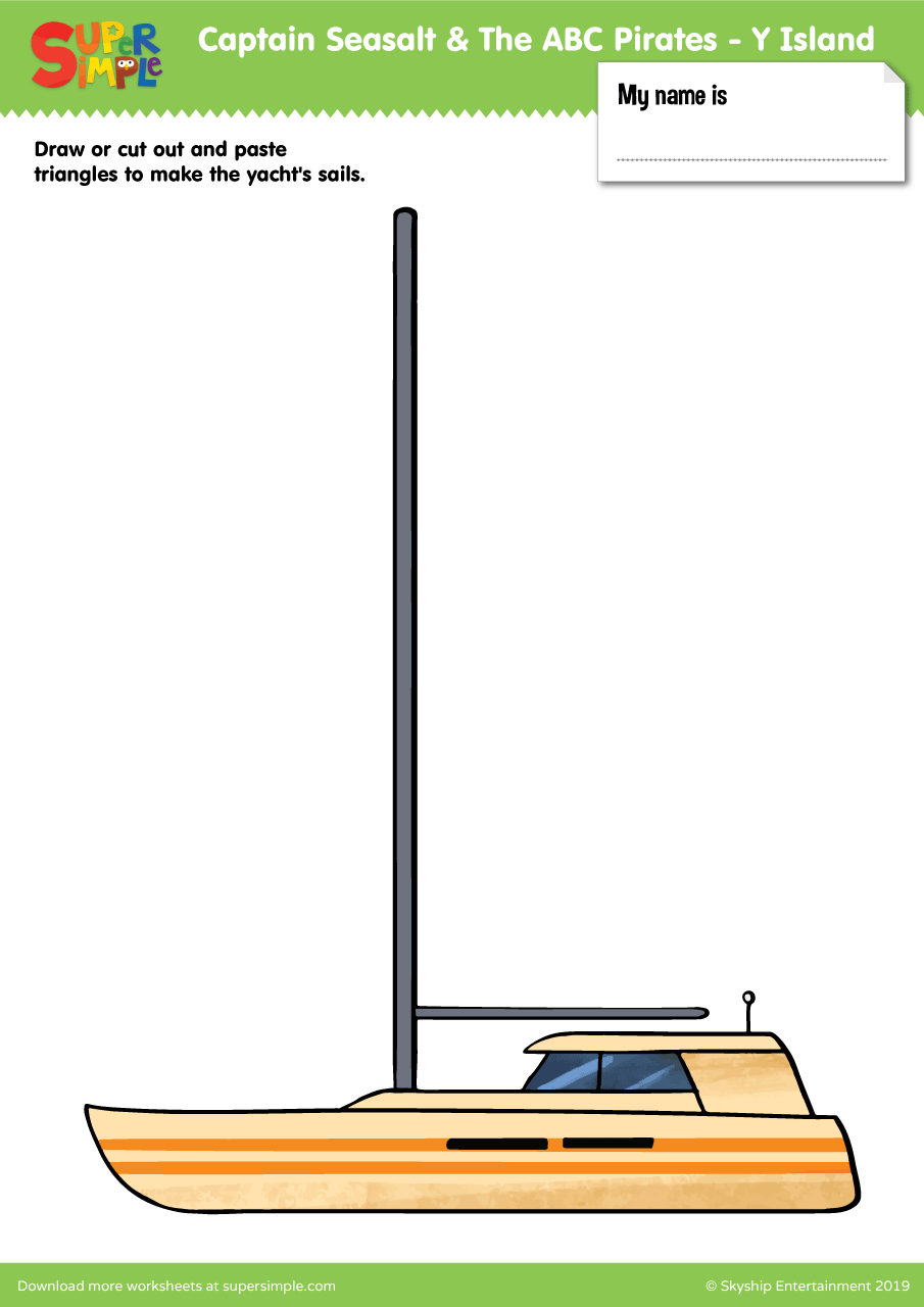 Captain Seasalt And The ABC Pirates "Y" - Draw - Super Simple