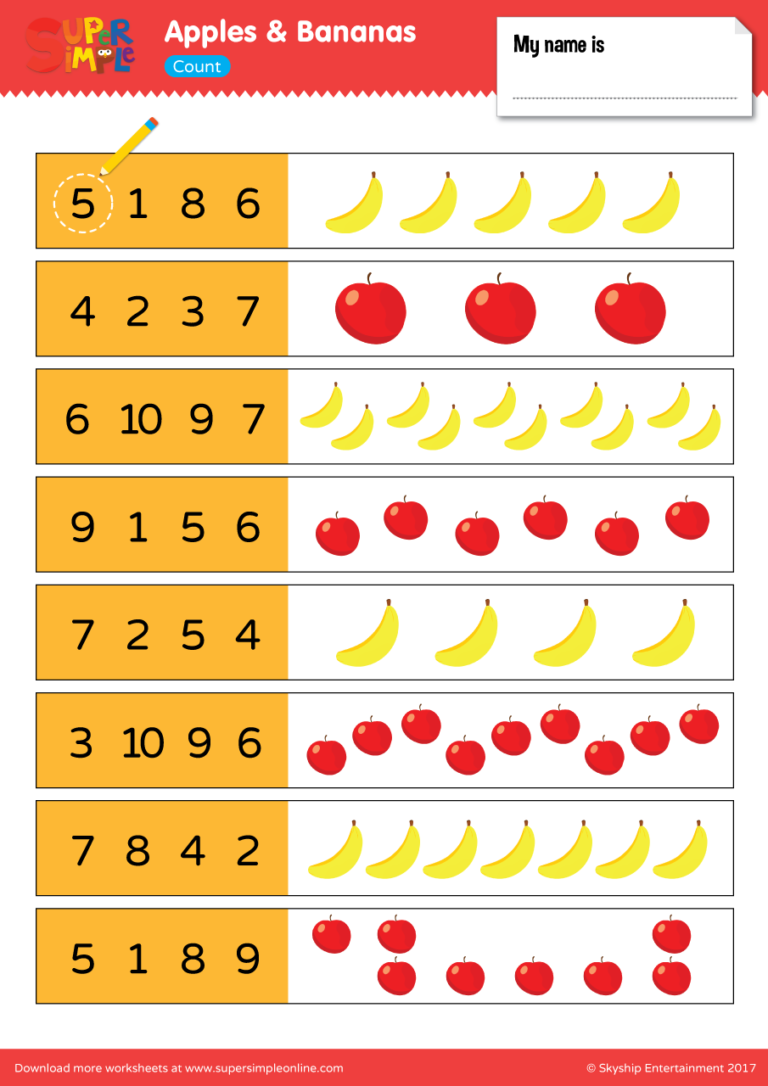 Apples & Bananas - Count - Super Simple