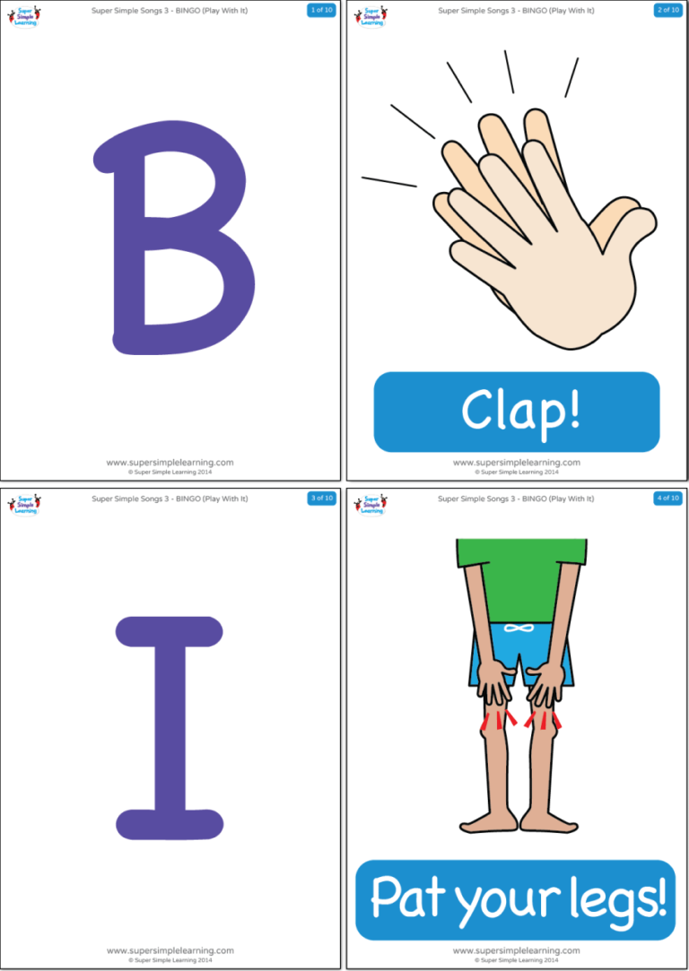 BINGO Flashcards - Super Simple