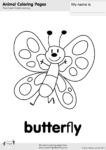 Butterfly Coloring Page - Super Simple