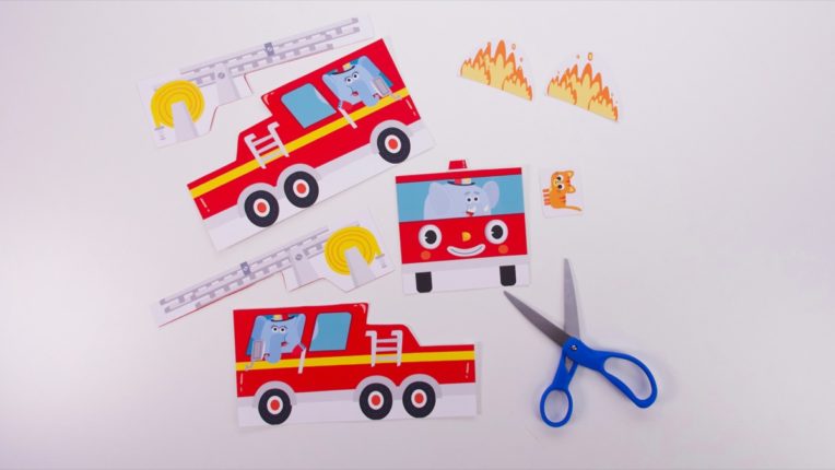 Here Comes The Fire Truck! Play Set Craft - Super Simple