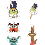 Five Little Monsters Jumping On The Bed Craft - Super Simple