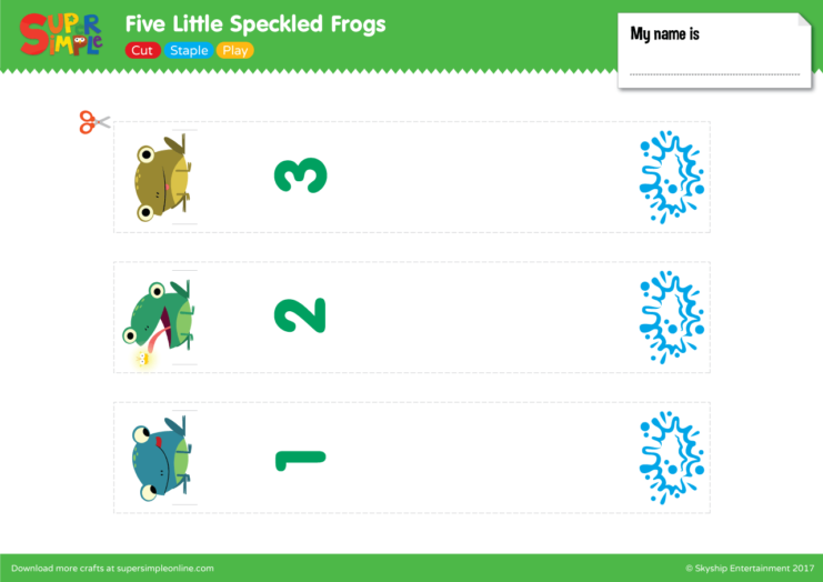 Five Little Speckled Frogs Play Set - Super Simple