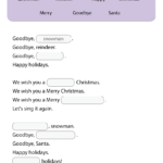 Goodbye, Snowman Worksheet - Write "Goodbye" - Super Simple