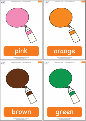 I See Something Pink Flashcards - Super Simple