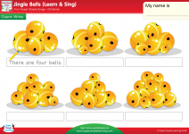 Jingle Bells Worksheet - Write The Sentence - Super Simple