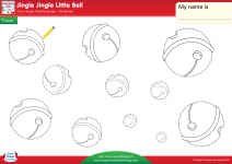 Jingle Jingle Little Bell Worksheet - Trace The Bells - Super Simple