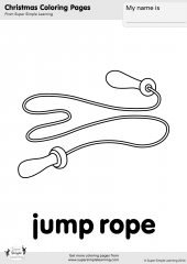 Jump Rope Coloring Page - Super Simple