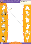 Knock Knock, Trick Or Treat? Worksheet - Match - Super Simple