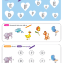 Letter Recognition & Phonics Worksheet - F (Uppercase) - Super Simple