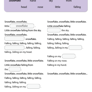 Little Snowflake Worksheet - Trace The Snowflake - Super Simple