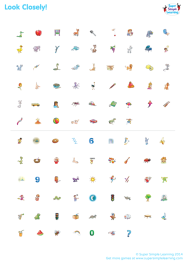 Look Closely Game - Super Simple