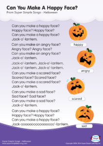 Can You Make A Happy Face? Lyrics Poster - Super Simple